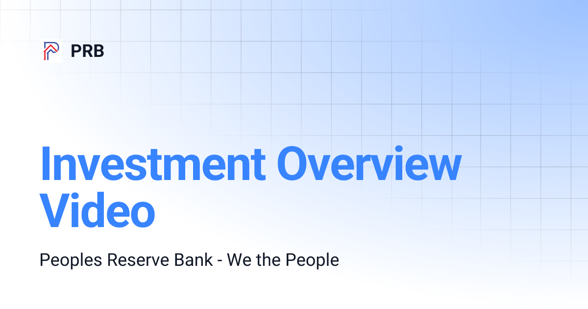 Investment Overview Video | PRB